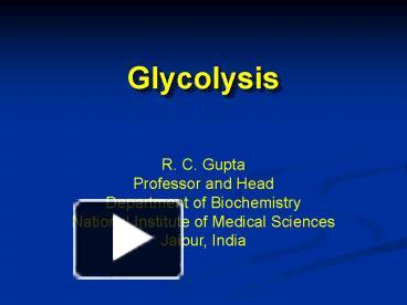 Glycolysis presentation | free to download