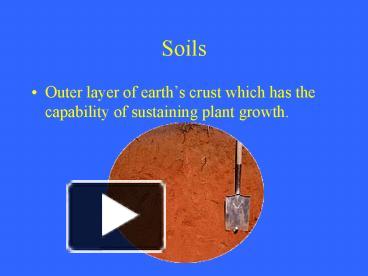 Soils presentation | free to view