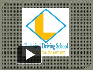 PPT – Technical Driving School | Learn to Drive | NewJersey USA PowerPoint presentation | free ...