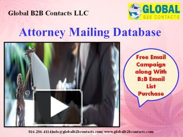PPT – Attorney Mailing Database PowerPoint presentation | free to download - id: 8daa59-MDMxO