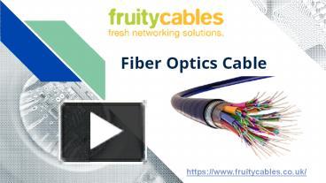 Fiber Optics Cables presentation | free to download