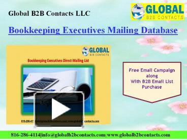 PPT – Bookkeeping Executives Mailing Database PowerPoint presentation | free to download - id ...