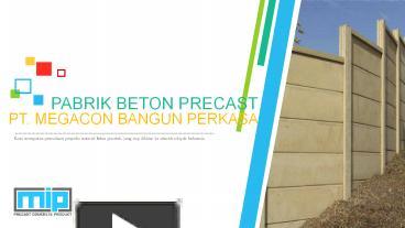 PPT – Jual Pagar Panel Beton Pracetak ☎ 0852 1900 8787 (MegaconPerkasa.com) PowerPoint ...