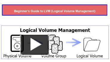 Beginner’s guide to lvm (logical volume management) presentation | free ...