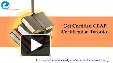 CBAP Certification Toronto (1) presentation | free to download