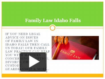 PPT – Family Law PowerPoint presentation | free to download - id ...