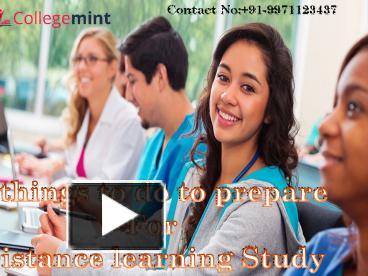 PPT – 7 things to do to prepare for distance learning Study PowerPoint ...