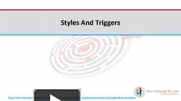 PPT – WPF Styles And Triggers Functions Tutorial with Example PowerPoint presentation | free to ...