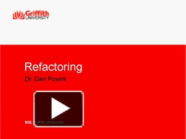 PPT – Refactoring PowerPoint presentation | free to view - id: 8ec2b-ZDc1Z