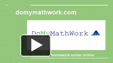 PPT – Best Math Homework solver Online PowerPoint presentation | free ...