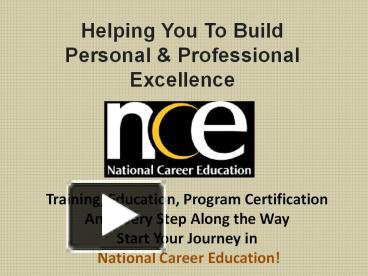 PPT – National Career Education - Trade School PowerPoint presentation ...