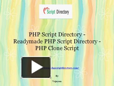 PPT – Readymade PHP Script Directory PowerPoint presentation | free to download - id: 8f3c45-MzcwO