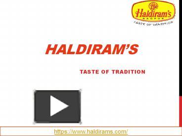 haldirams presentation | free to download