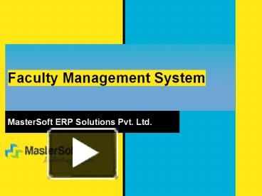 Faculty Management System presentation | free to download