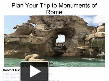 PPT – Plan Your Trip to Monuments of Rome PowerPoint presentation ...