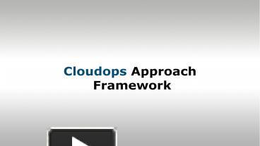 Cloudops Framework | Cloud Management Services | Cloud Cost Optimization presentation | free to view