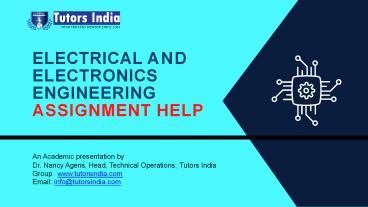 PPT – Electrical and Electronics Engineering Assignment Help- TutorsIndia.com PowerPoint ...
