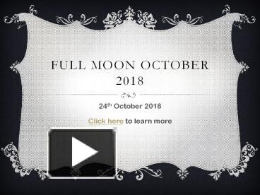 Full Moon October 2020 presentation | free to download