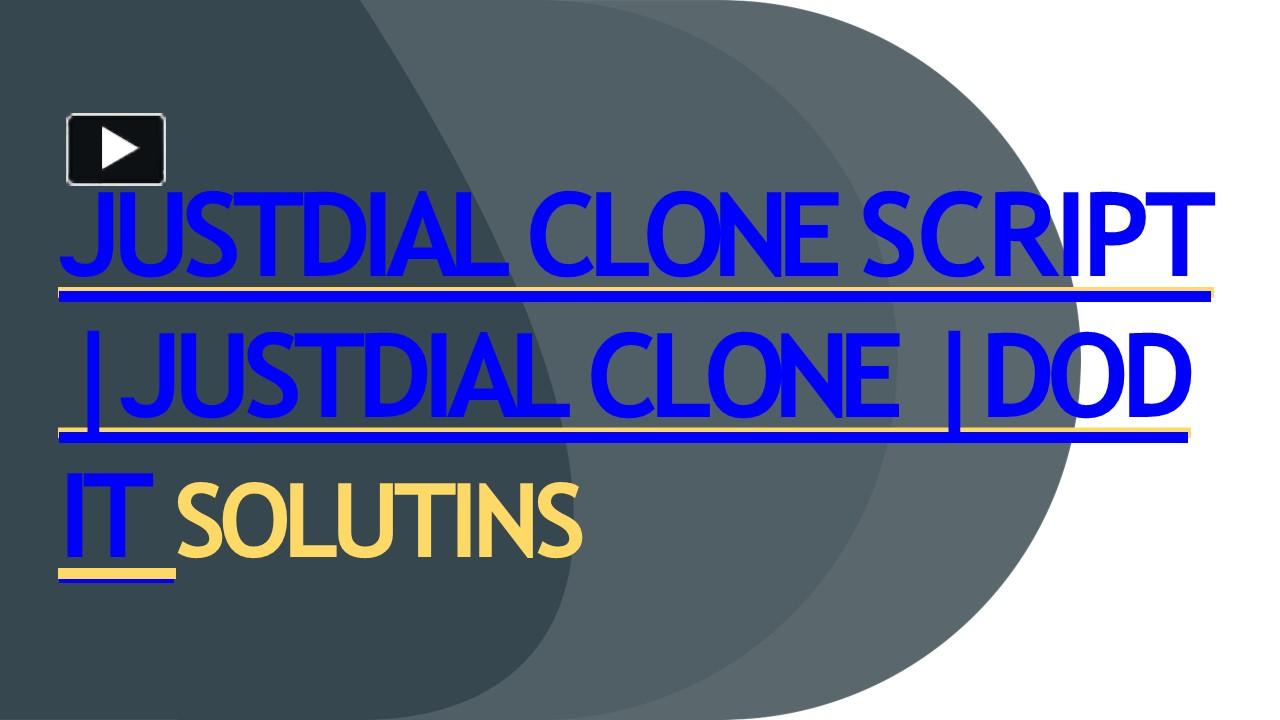 Ppt Justdial Clone Script Justdial Clone Dod It Solutions Powerpoint Presentation Free
