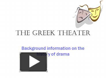 PPT – The Greek Theater PowerPoint presentation | free to view - id ...