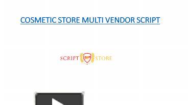 PPT – COSMETIC STORE MULTI VENDOR SHOPPING SCRIPT - WEBSITE SCRIPTS PowerPoint presentation ...