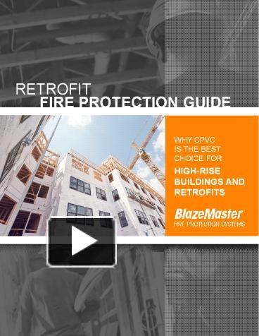 Blazemaster CPVC Fire Fighting Pipe for High Res Buildings presentation | free to download