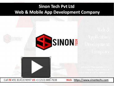 Sinon Tech Pvt Ltd - Web & Mobile App Development Company presentation ...