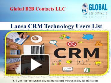 PPT – Lansa CRM Technology Users List PowerPoint presentation | free to download - id: 9045fe-ZjJlN