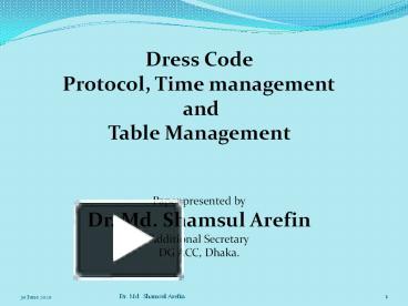Dress Code presentation | free to download