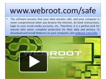 PPT – How to Download and Install Webroot PowerPoint presentation | free to download - id ...