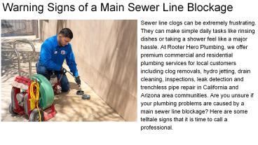PPT – Warning Signs of a Main Sewer Line Blockage by Rooter Hero Plumbing Team PowerPoint ...