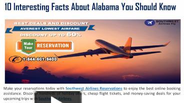 PPT – 10 Interesting Facts About Alabama You Should Know PowerPoint ...