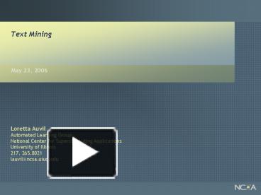 Text Mining presentation | free to view