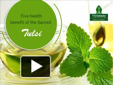 Five health benefits of the sacred Tulsi presentation | free to download
