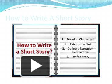 How to Write A Short Story presentation | free to download