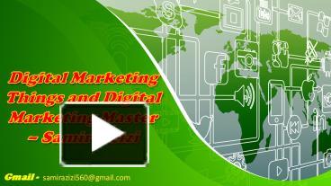 PPT – Digital Marketing Things and Digital Marketing Master – Samir ...