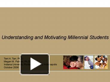 Understanding and Motivating Millennial Students presentation | free to view