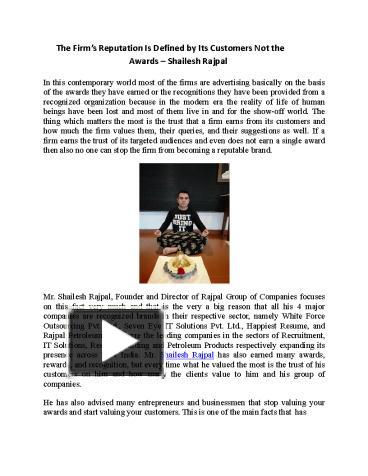 PPT – Shailesh Rajpal (2) PowerPoint presentation | free to download - id: 917483-NDNkZ