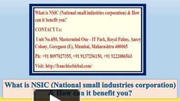 What is NSIC presentation | free to download
