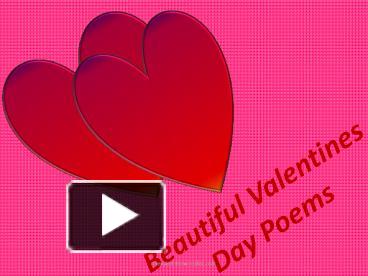 Happy Valentines Day Poems Kavita presentation | free to download