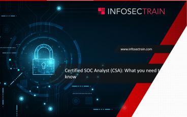 SOC Analyst Training presentation | free to download