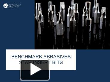 Benchmark Abrasives Star Insert Bits presentation | free to download