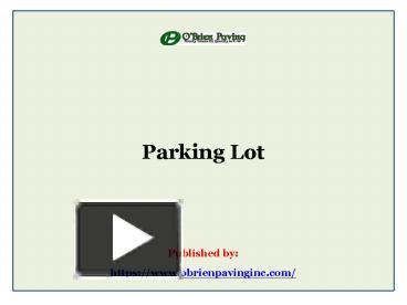 Parking Lot presentation | free to download