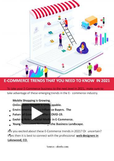 PPT – E-COMMERCE TRENDS THAT YOU NEED TO KNOW IN 2021 PowerPoint ...