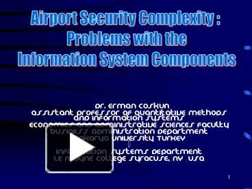 PPT – Dr. Erman Coskun PowerPoint presentation | free to view - id: 92f04-MWQ2N