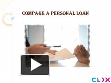 Comparing Personal Loans presentation | free to download
