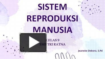 Sistem reproduksi manusia IPA kelas 9 presentation | free to download
