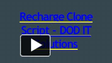PPT – Recharge script | Mobile Recharge Php and Asp.net Script | DOD (2) PowerPoint presentation ...