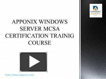 MCSA presentation | free to download