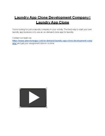 PPT – Laundry App Clone Development Company | Laundry App Clone PowerPoint presentation | free ...